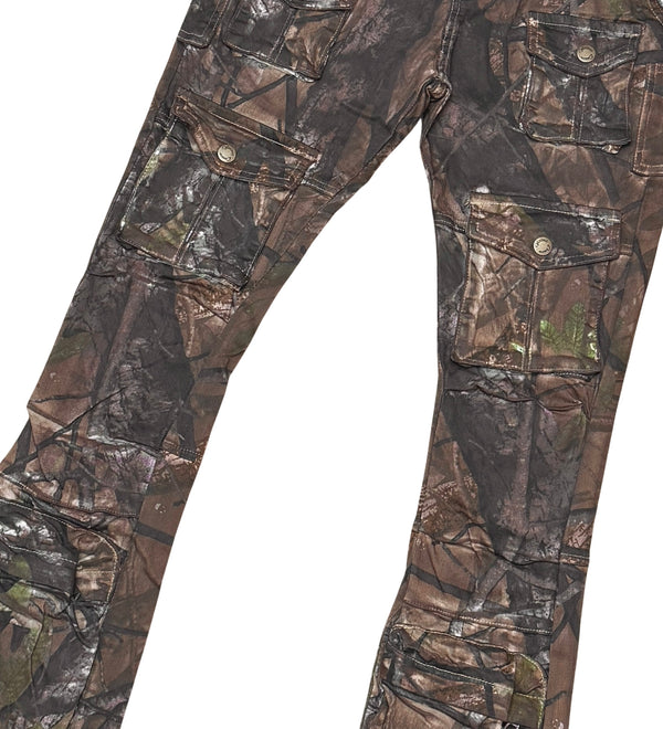 VICIOUS JEANS VC635CAMO Multi Cargo Brush Camo Stack